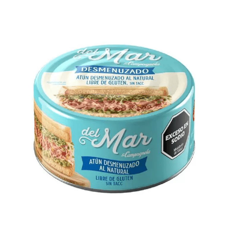 Atún desmenuzado al natural Del Mar 170Gr – Proveeduria Ampip